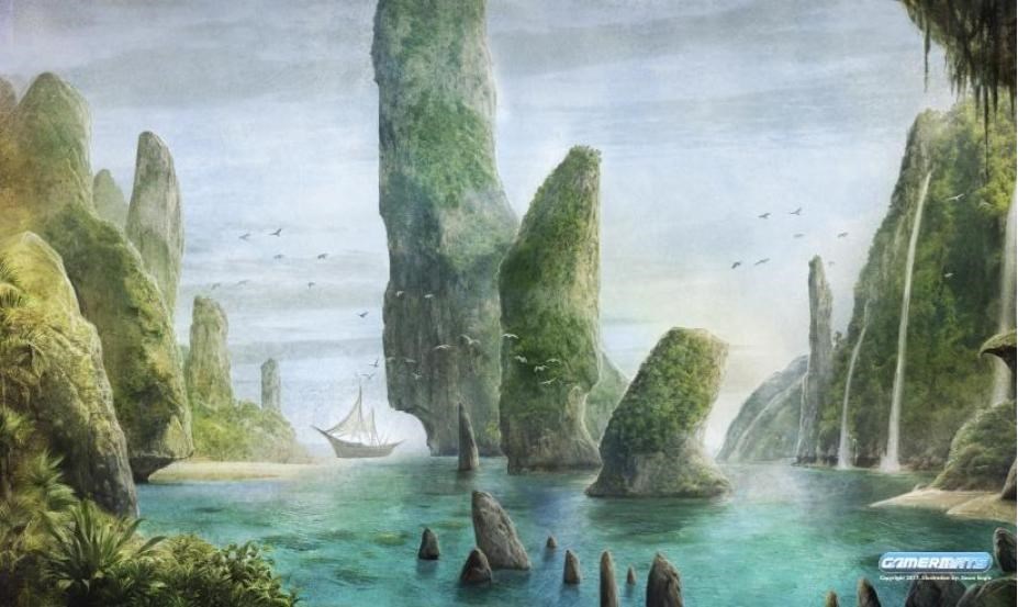 GamerMats Playmat - Island (Premium Black Stitched) - GamerMats ...