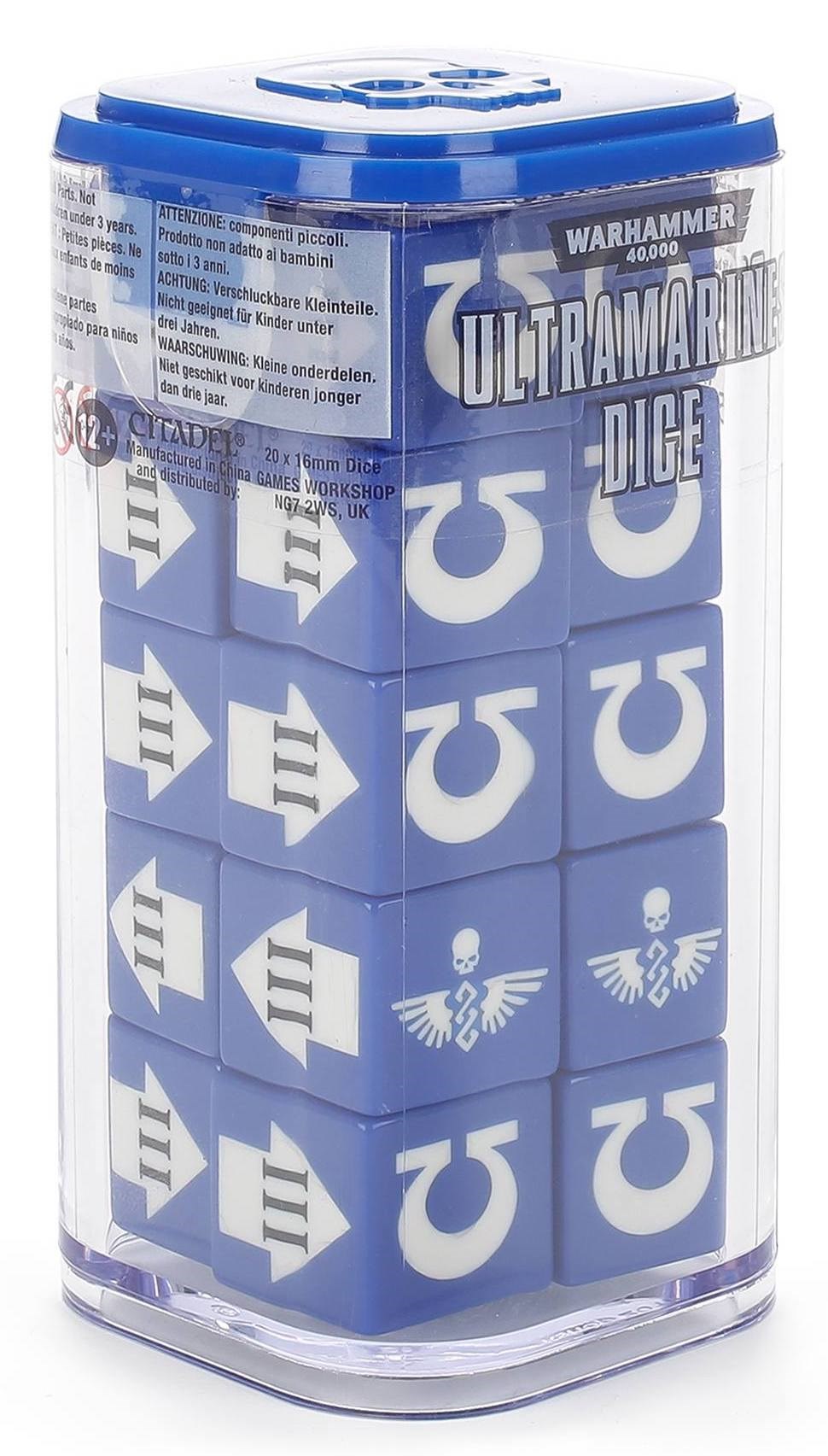 Warhammer: 40K - Ultramarines Dice Set (20-pack) - Warhammer Game ...
