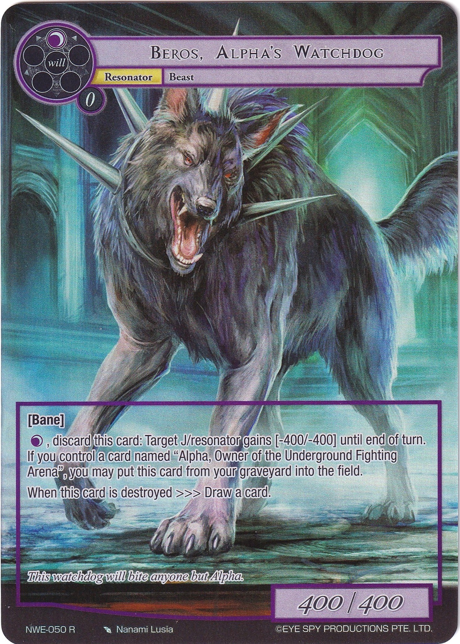 Beros, Alpha's Watchdog (Full Art) - A New World Emerges - Force of Will