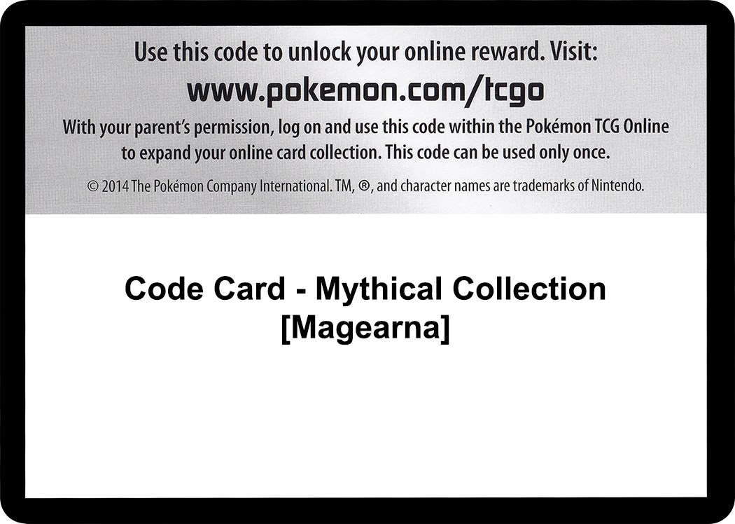 Code Card - Mythical Collection [Magearna] - XY - Evolutions - Pokemon