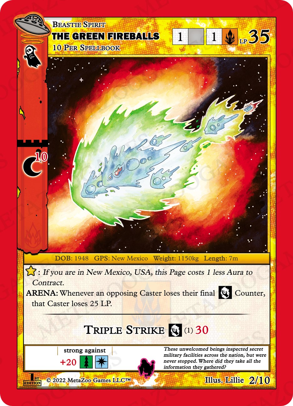 The Green Fireballs - UFO: First Edition Release Event Deck - MetaZoo