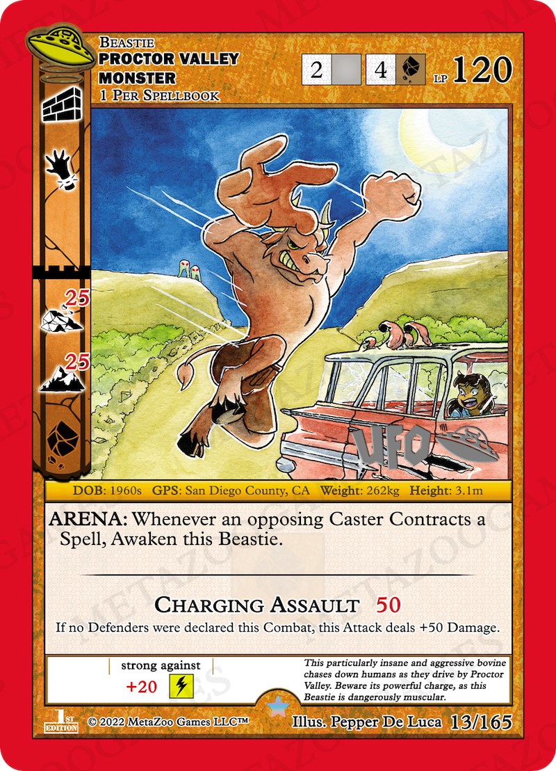 Proctor Valley Monster - UFO: First Edition Spoiler Pack - MetaZoo