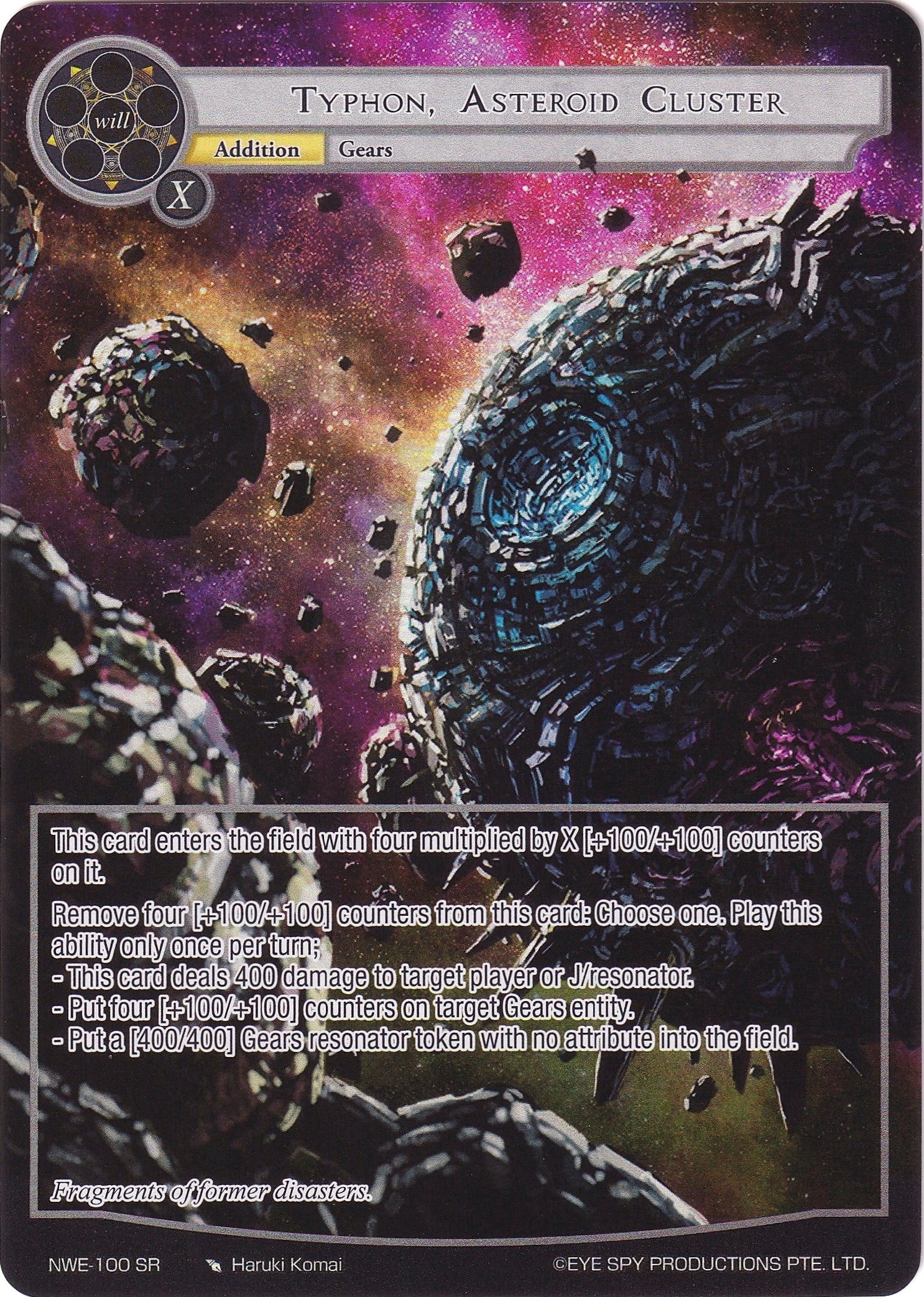 Typhon, Asteroid Cluster (Full Art) - A New World Emerges - Force of Will