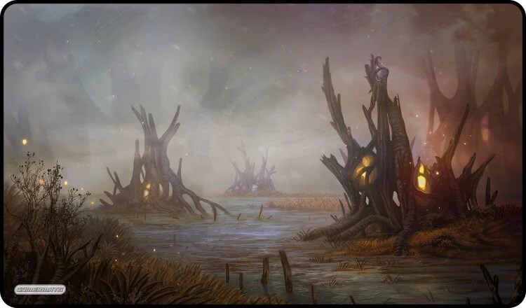 GamerMats Playmat - Magic Swamp (Premium White Stitched) - GamerMats ...