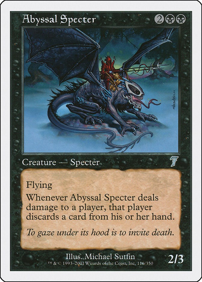 Abyssal Specter - 7th Edition - Magic: The Gathering