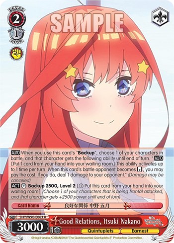 Good Relations, Itsuki Nakano - The Quintessential Quintuplets 2 ...