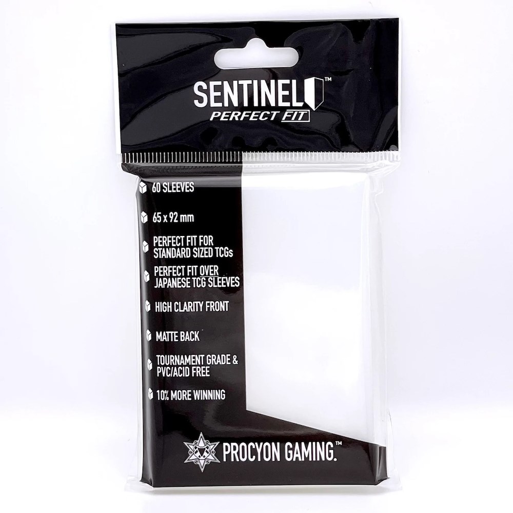 Sentinel Perfect Fit Sleeves - Clear (60-Pack) - Procyon Gaming Card ...