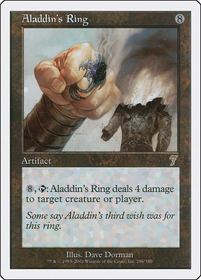 Aladdin's Ring - 7th Edition - Magic: The Gathering