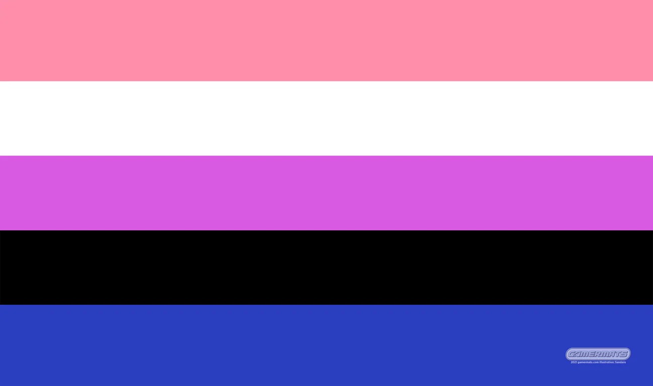 GamerMats Playmat - Genderfluid Flag - GamerMats Playmats - Playmats