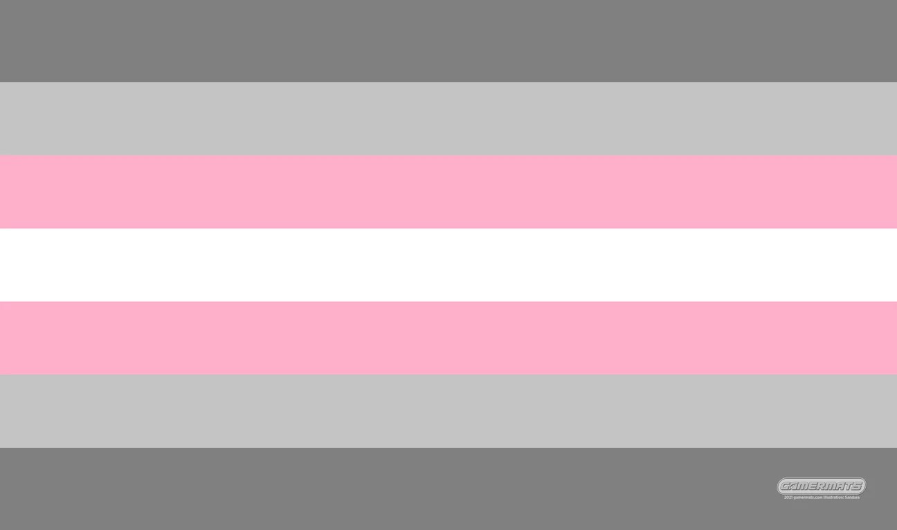 GamerMats Playmat - Demigirl Flag (Premium White Stitched) - GamerMats ...