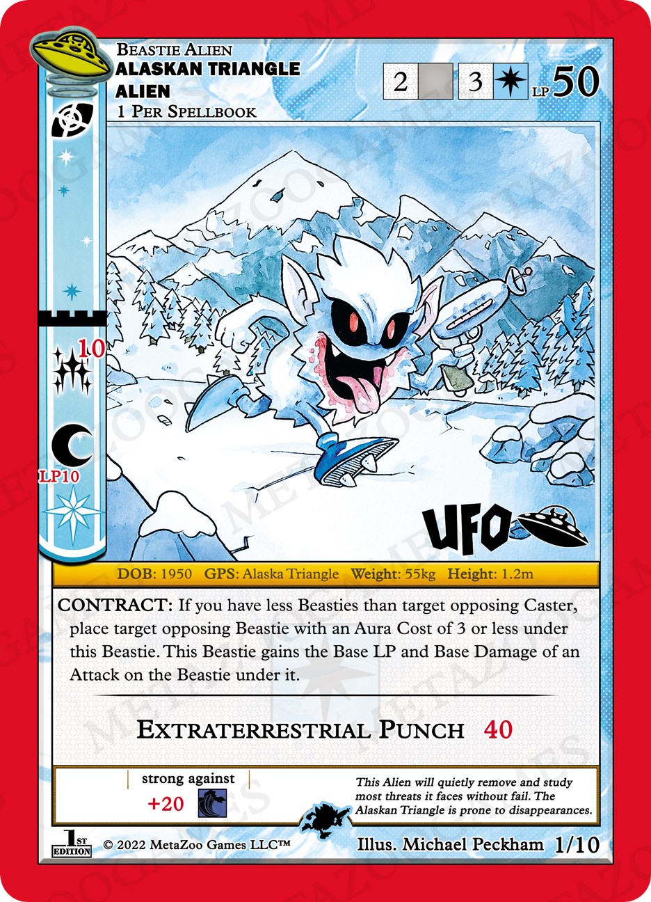 Alaskan Triangle Alien - UFO: First Edition Release Event Deck - MetaZoo