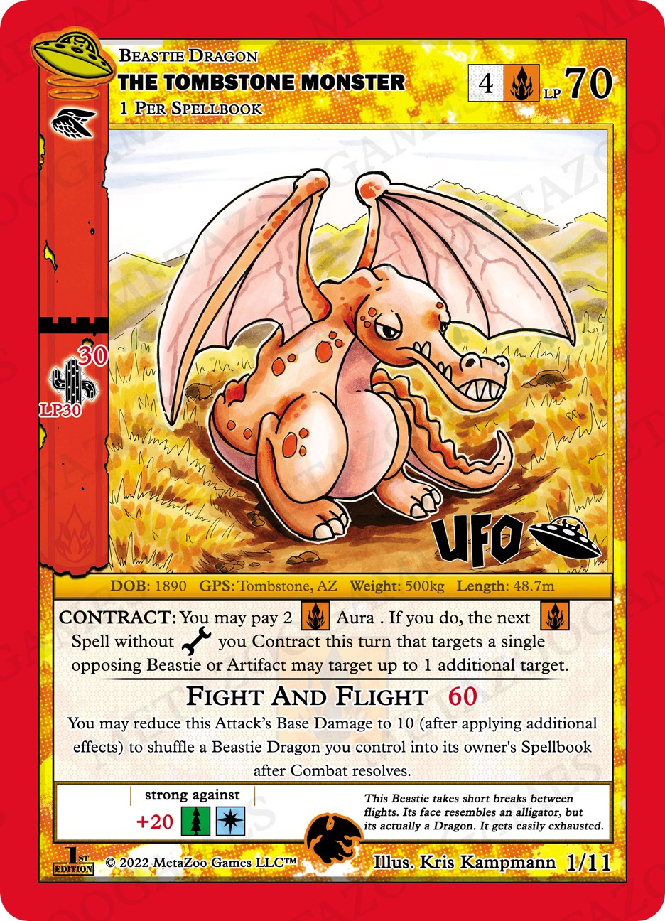 The Tombstone Monster - UFO: First Edition Tribal Theme Decks - MetaZoo