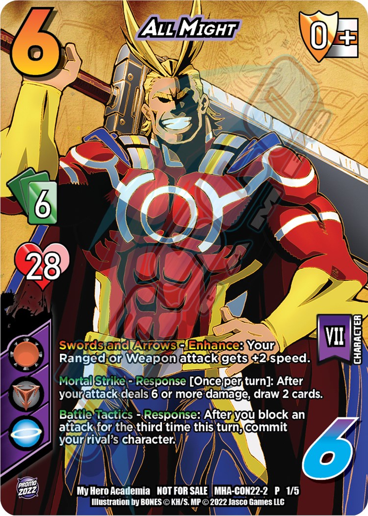 All Might (Gen Con 2022) - UniVersus: My Hero Academia Promo Cards ...