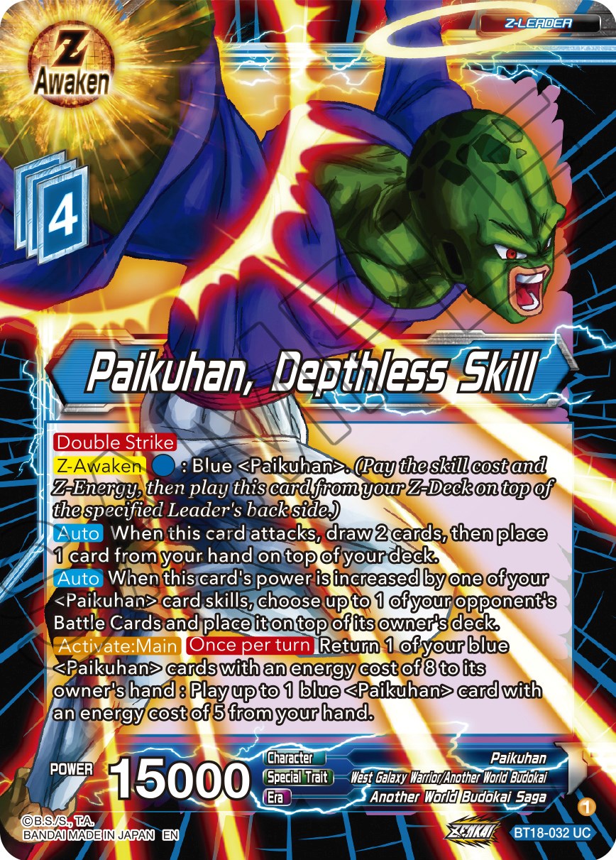 Paikuhan, Depthless Skill - Dawn of the Z-Legends - Dragon Ball Super ...