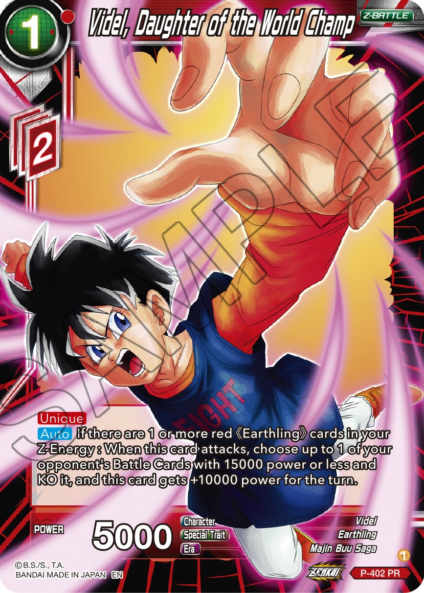 Videl, Daughter of the World Champ - Promotion Cards - Dragon Ball ...