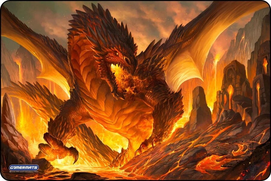 Fire Bringer - XL Deskmat - GamerMats Playmats - Playmats