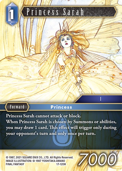 Princess Sarah - Rebellion's Call - Final Fantasy TCG