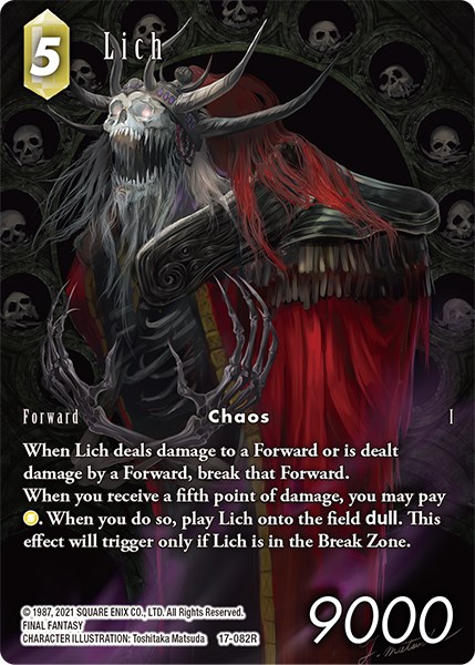 Lich (Full Art) - Rebellion's Call - Final Fantasy TCG