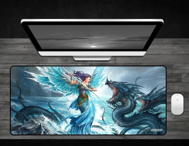 Aquatic Angel - Deskmat - GamerMats Playmats - Playmats