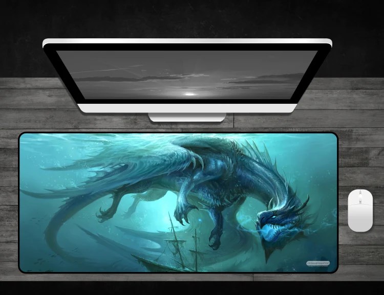 Dragon from the Depths - Deskmat - GamerMats Playmats - Playmats