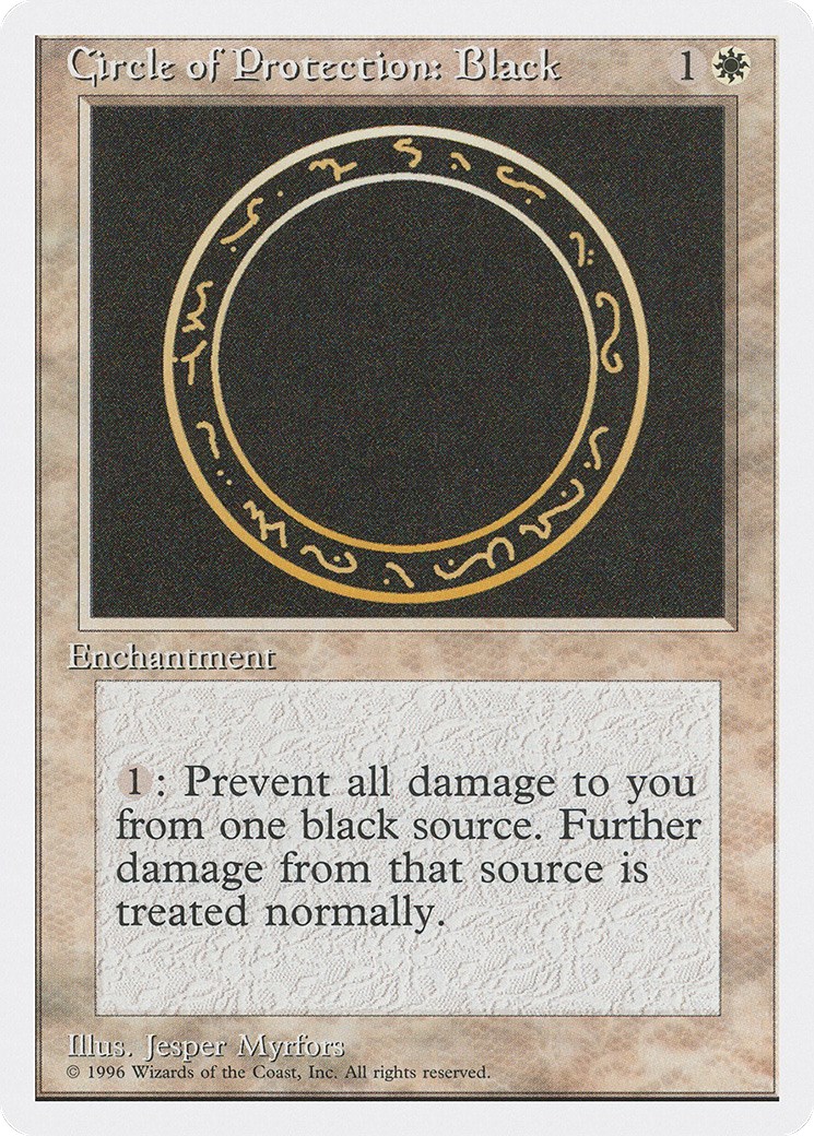 Circle of Protection: Black - Introductory Two-Player Set - Magic: The ...