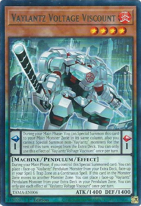 Vaylantz Voltage Viscount - Tactical Masters - YuGiOh