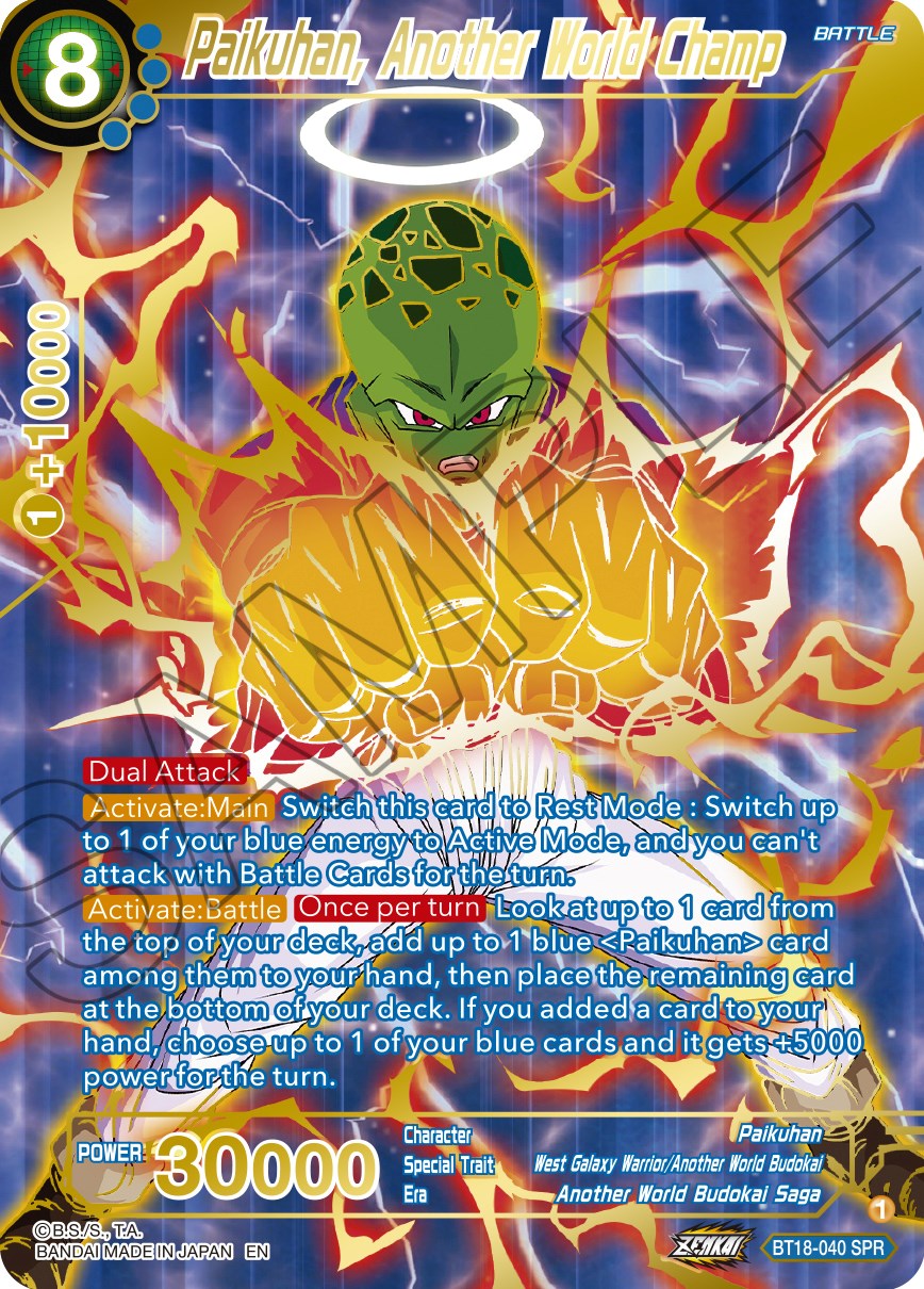 Paikuhan, Another World Champ (SPR) - Dawn of the Z-Legends - Dragon ...