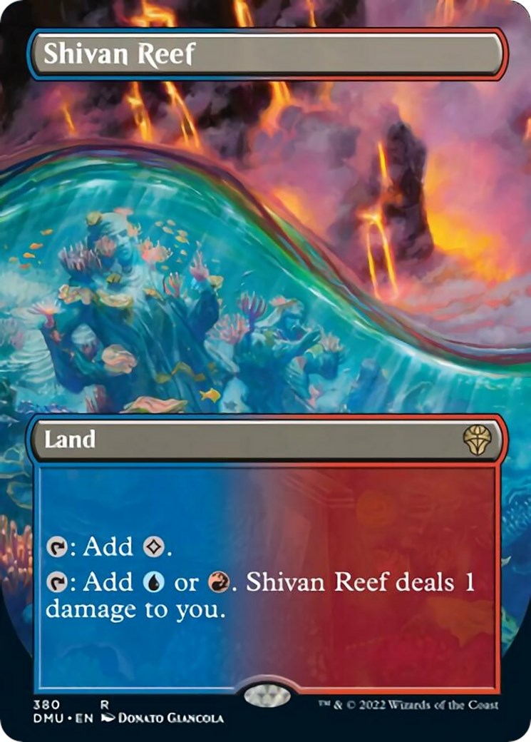 Shivan Reef (Borderless) - Dominaria United - Magic: The Gathering