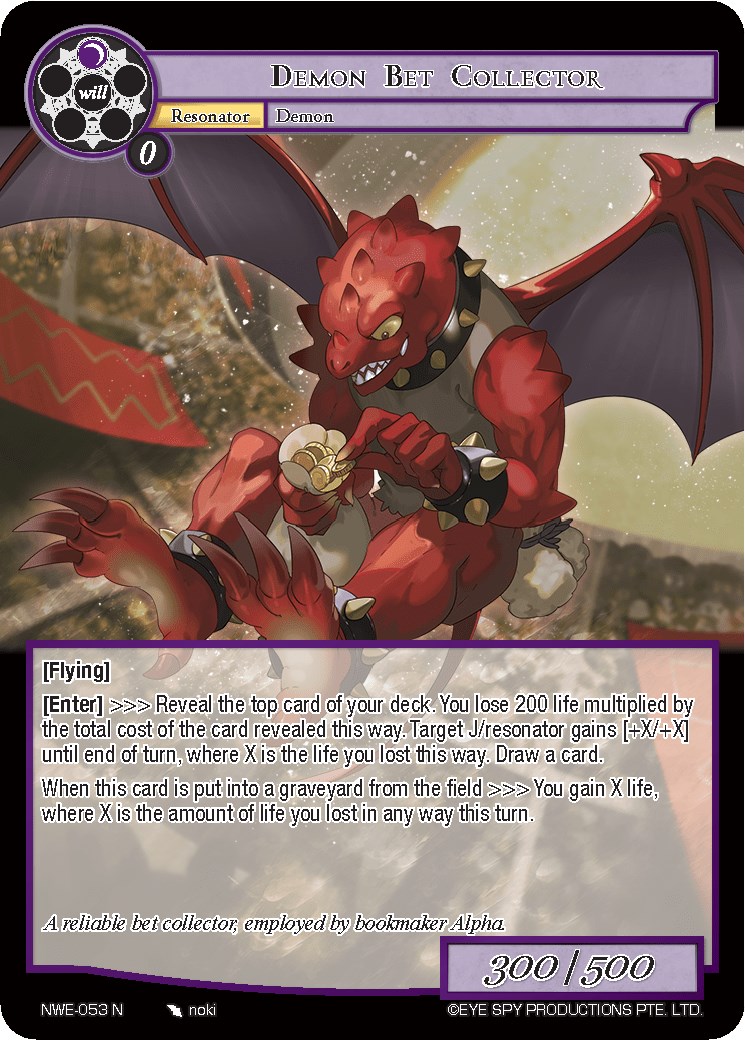 Demon Bet Collector - A New World Emerges - Force of Will