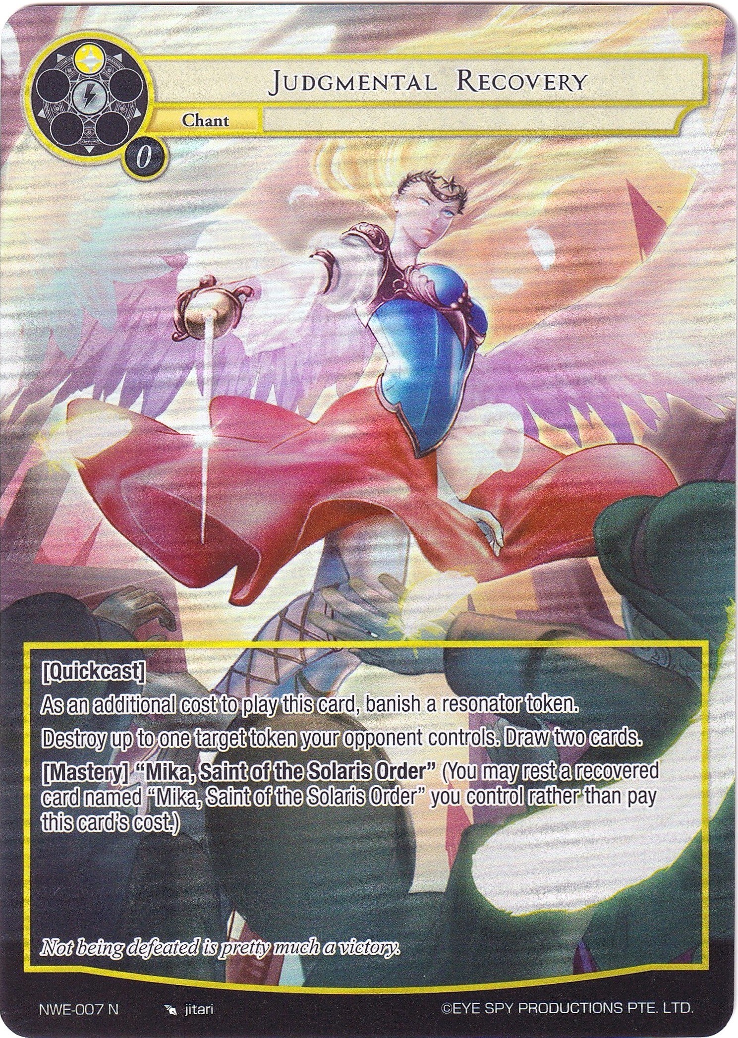 Judgmental Recovery (Full Art) - A New World Emerges - Force of Will