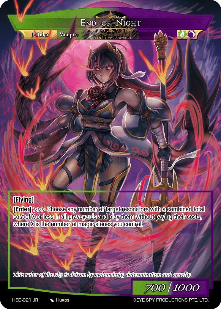 Night of the Legendary Vampire // End of Night - Hero Cluster Starter Decks - Force of Will