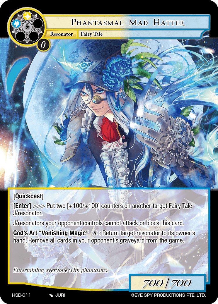 Phantasmal Mad Hatter - Hero Cluster Starter Decks - Force of Will