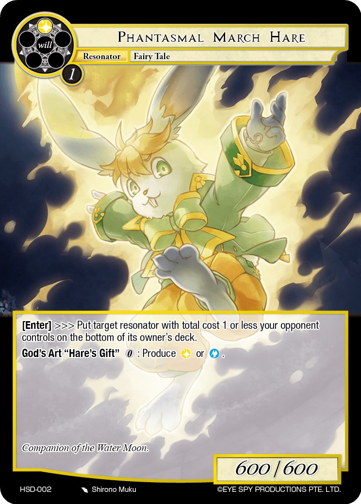 Phantasmal March Hare - Hero Cluster Starter Decks - Force of Will