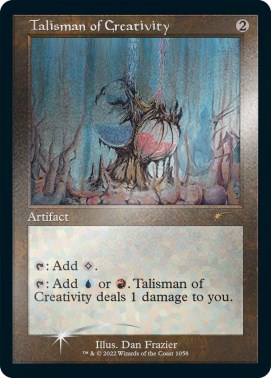 Talisman of Creativity (Retro Frame) (Foil Etched) - Secret Lair Drop ...