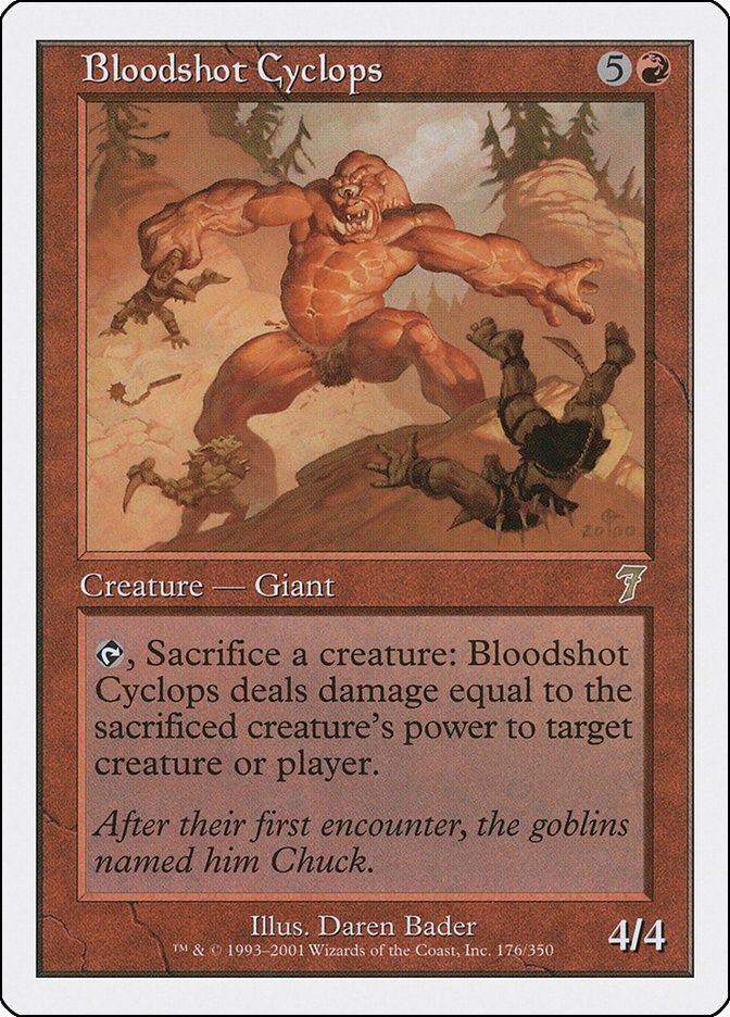 Bloodshot Cyclops - 7th Edition - Magic: The Gathering