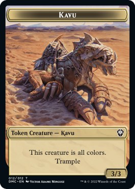Kavu // Beast Double-sided Token - Commander: Dominaria United - Magic ...