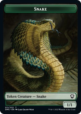 Snake // Hydra Double-sided Token - Commander: Dominaria United - Magic ...