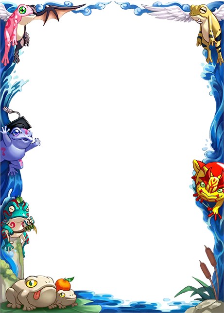 Small Frog Border Oversleeves (70-Pack) - ManaMoon Card Sleeves - Card ...