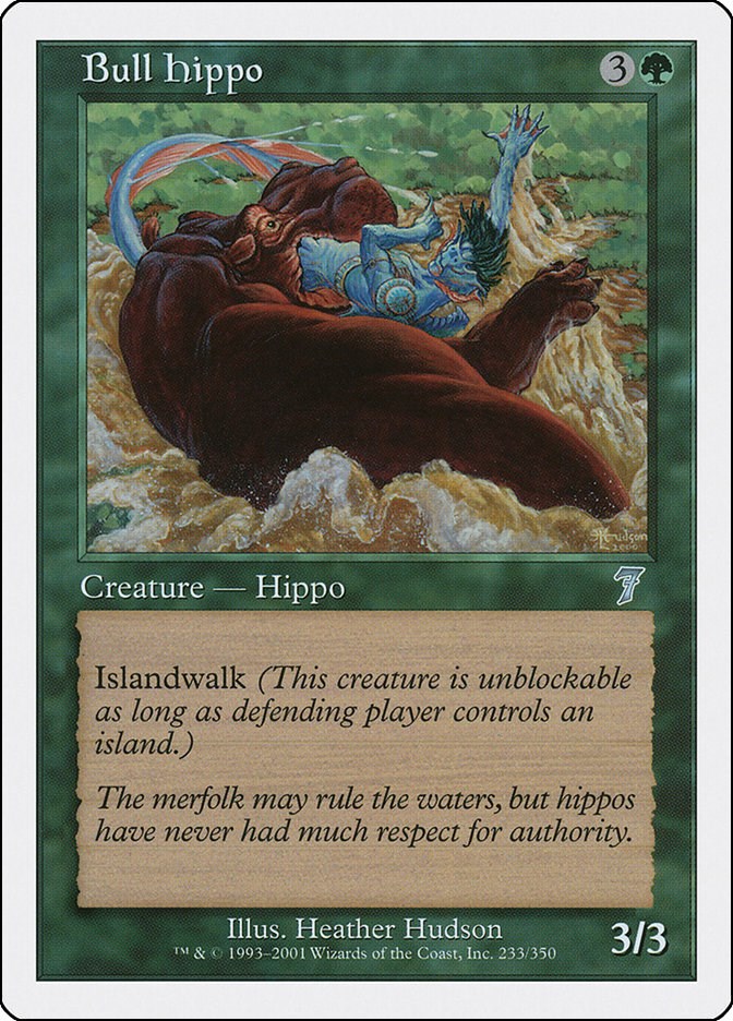 Bull Hippo - 7th Edition - Magic: The Gathering