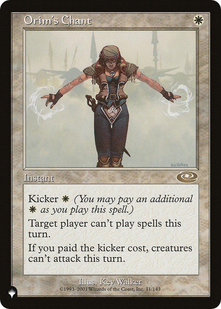 Orim's Chant - The List Reprints - Magic: The Gathering