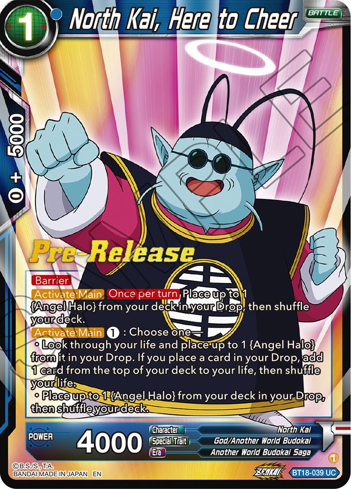 North Kai, Here to Cheer - Dawn of the Z-Legends Pre-Release Cards ...
