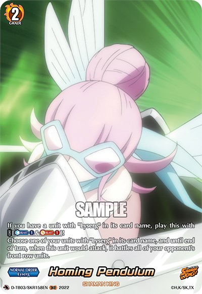 Homing Pendulum (SKR) - D-TB03: Shaman King - Cardfight Vanguard