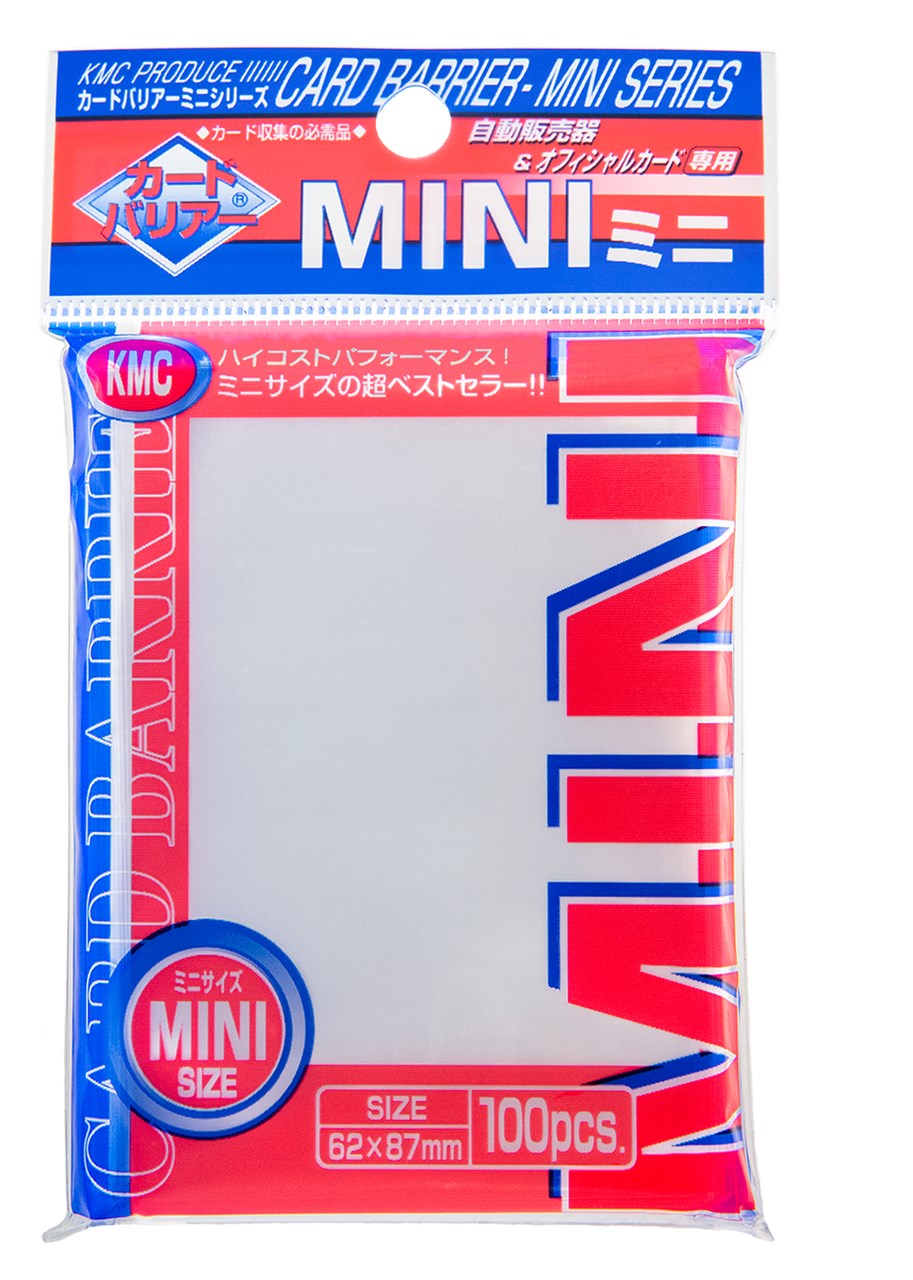 KMC Card Barrier - 100 - Mini Clear (100-Pack) - KMC Card Sleeves ...
