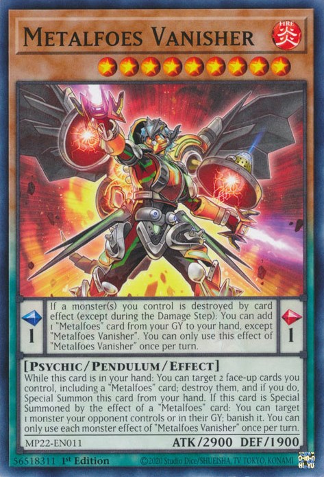 Metalfoes Vanisher - 2022 Tin of the Pharaoh's Gods - YuGiOh