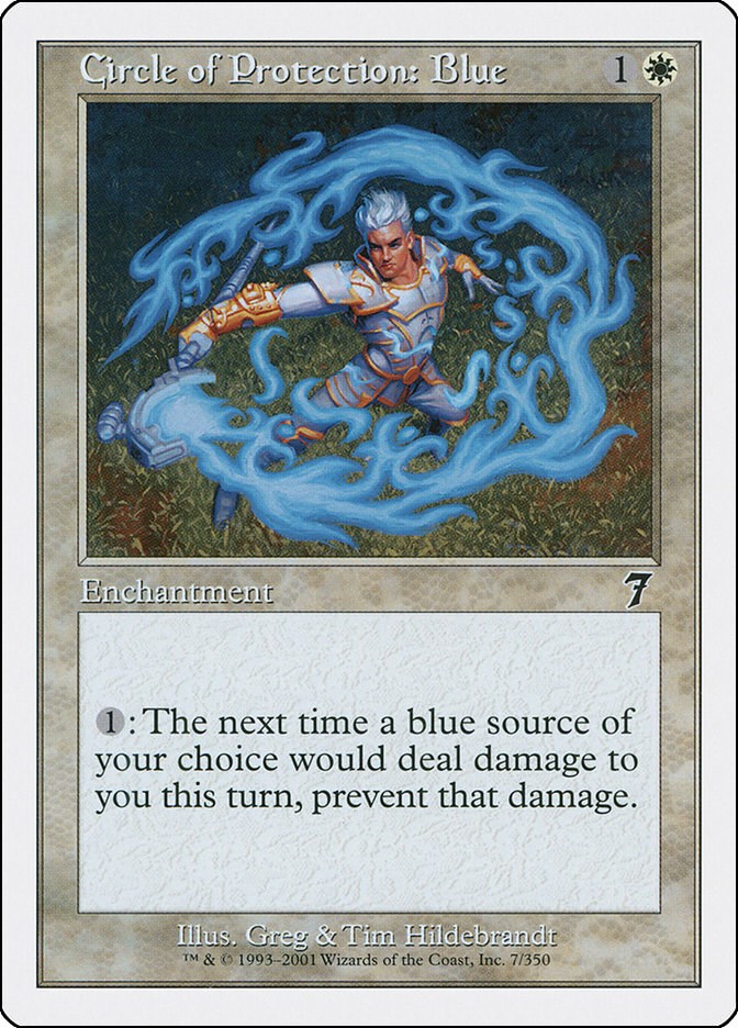 Circle of Protection: Blue - 7th Edition - Magic: The Gathering