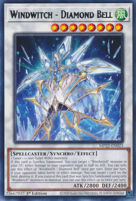 Windwitch - Diamond Bell - 2022 Tin of the Pharaoh's Gods - YuGiOh