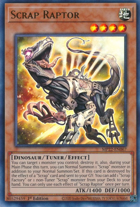 Scrap Raptor - 2022 Tin of the Pharaoh's Gods - YuGiOh