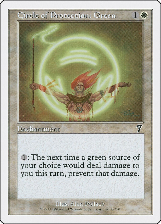 Circle of Protection: Green - 7th Edition - Magic: The Gathering