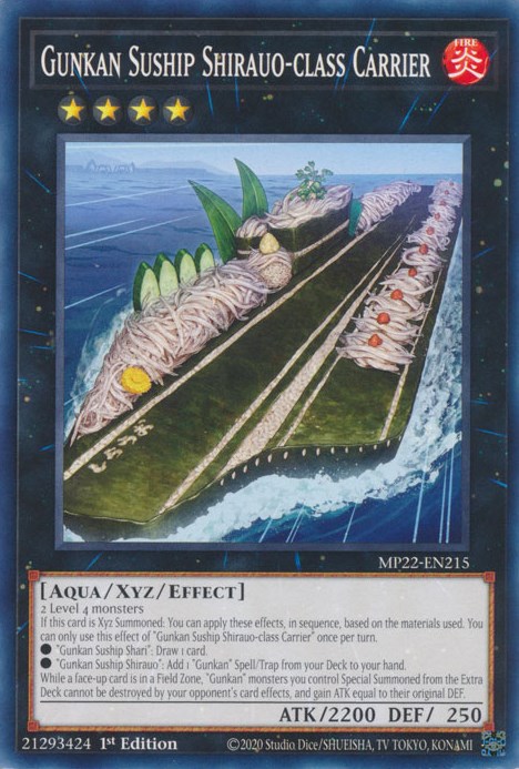 Gunkan Suship Shirauo-class Carrier - 2022 Tin of the Pharaoh's Gods - YuGiOh