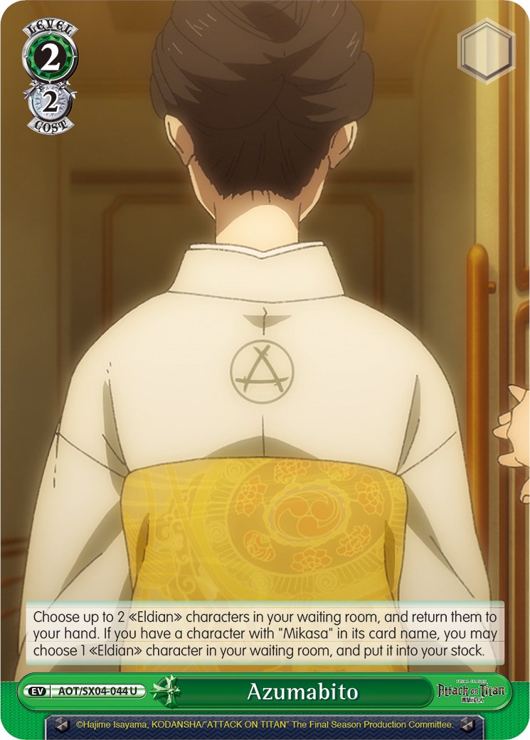 Azumabito - Attack On Titan: Final Season - Weiss Schwarz